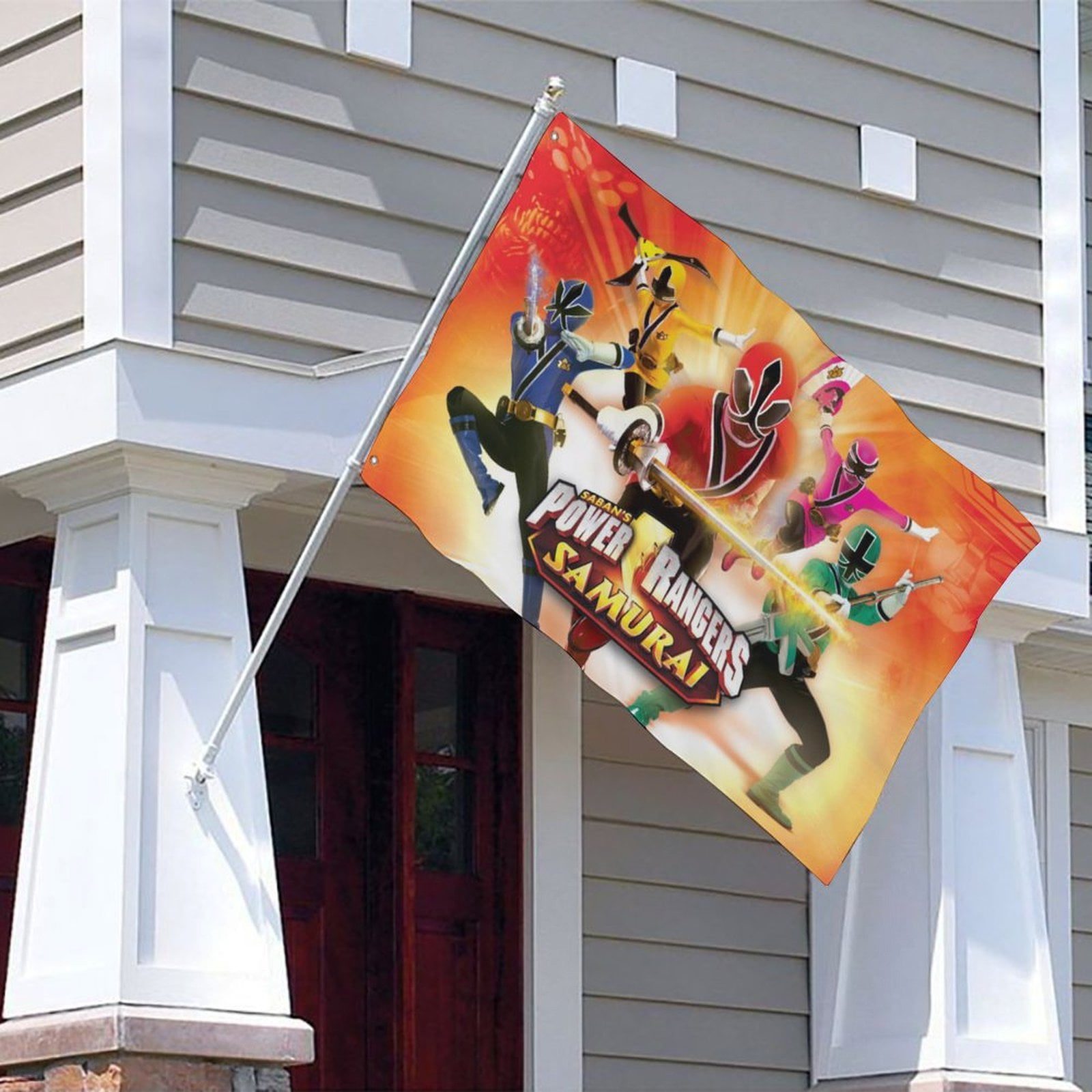 Power Rangers Garden Banner - Double-Sided House Outdoor Flag for Yard ...