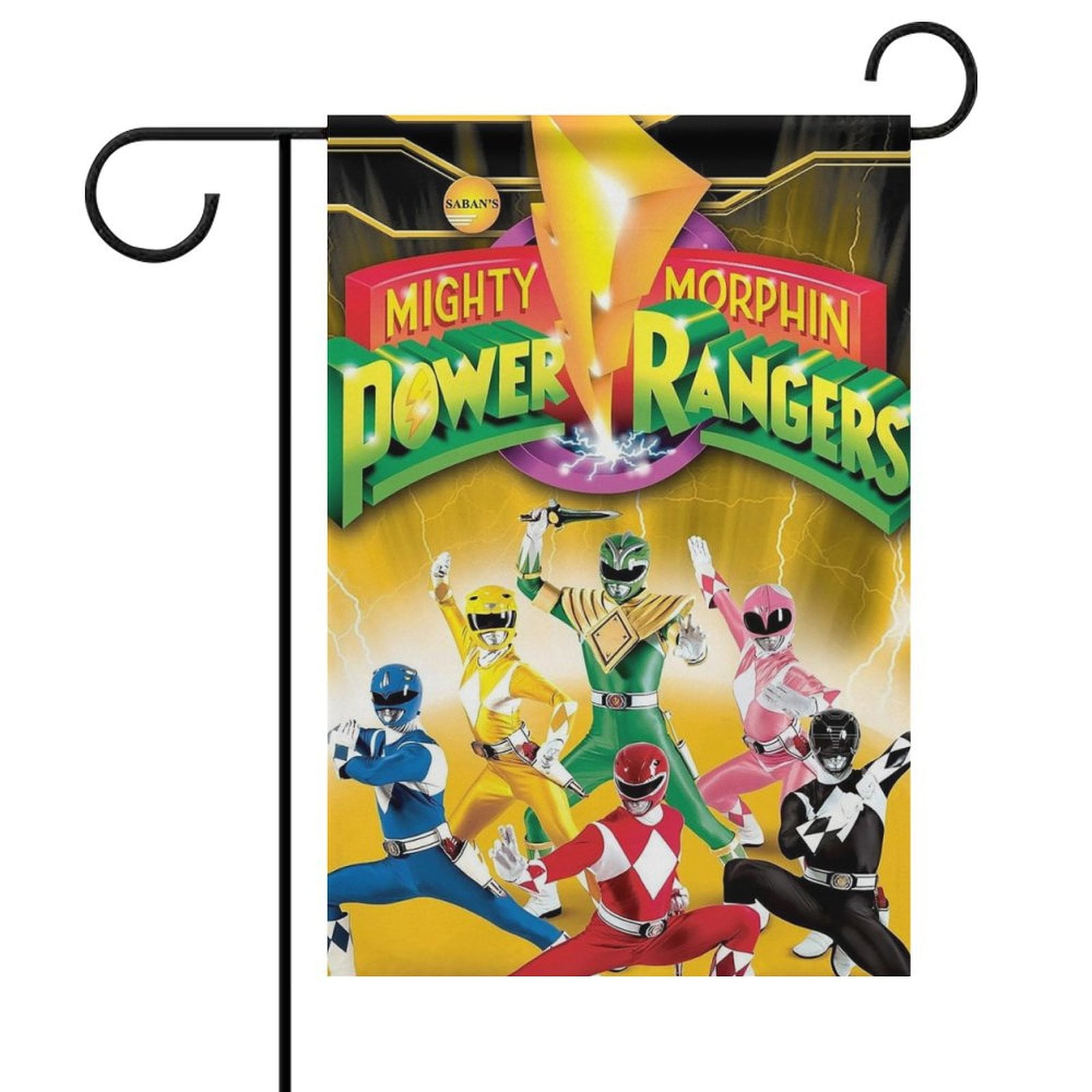 Power Rangers Garden Banner - Double-Sided House Outdoor Flag for Yard ...