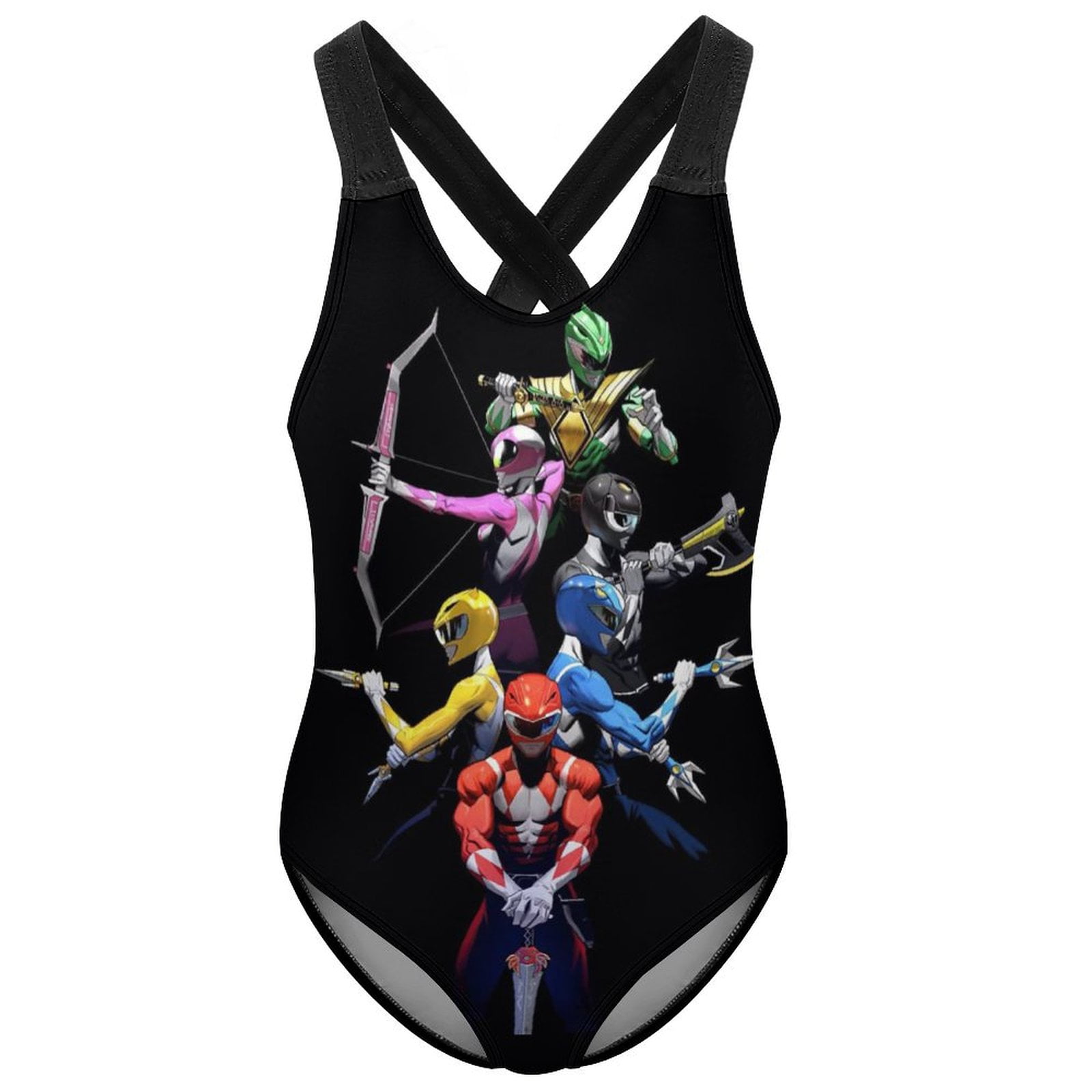 Power Rangers Girls One-piece Swimsuit Beach Pool Kids Swimwear Bathing ...