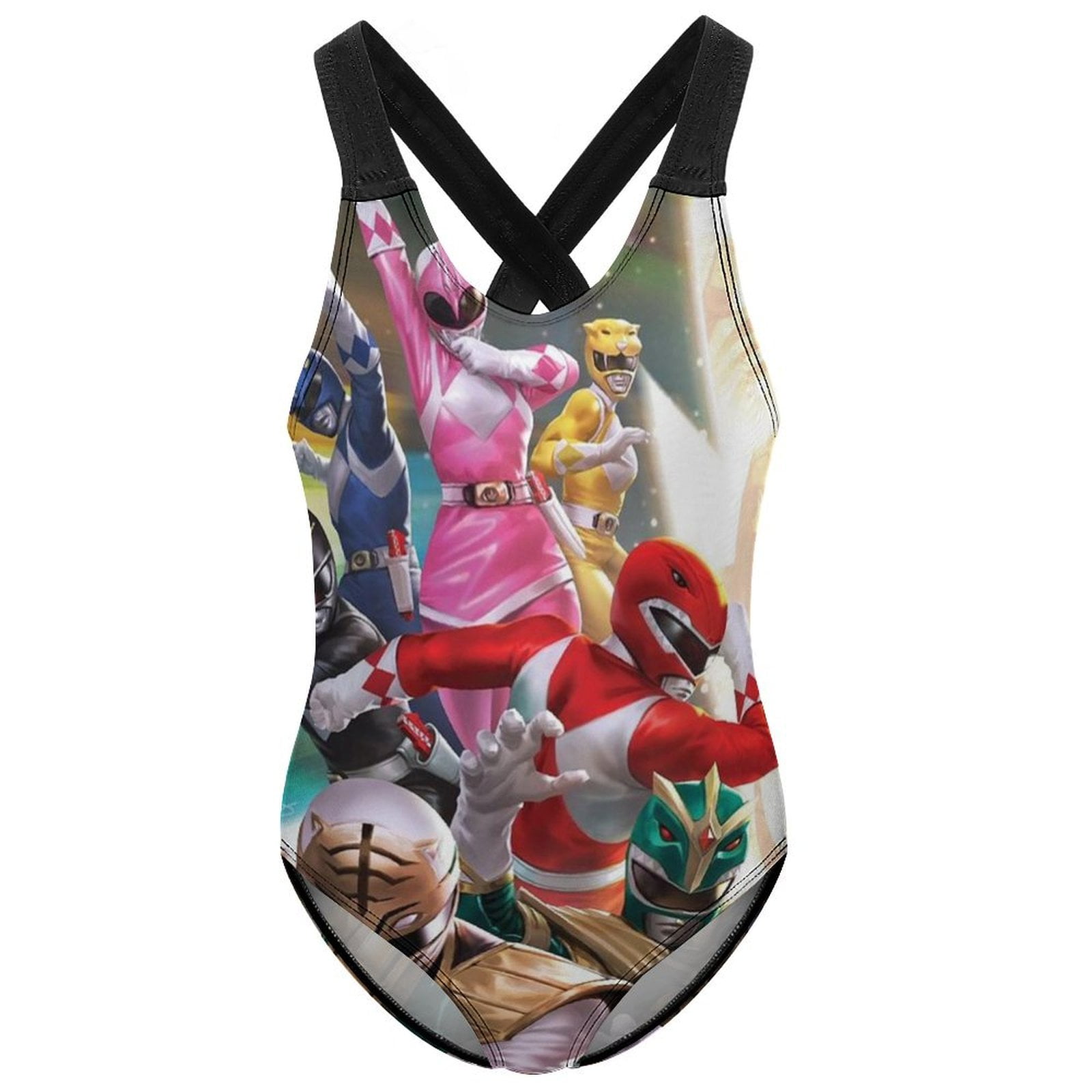 Power Rangers Girls One-piece Swimsuit Beach Pool Kids Swimwear Bathing Suit 10-12Y（150cm ...