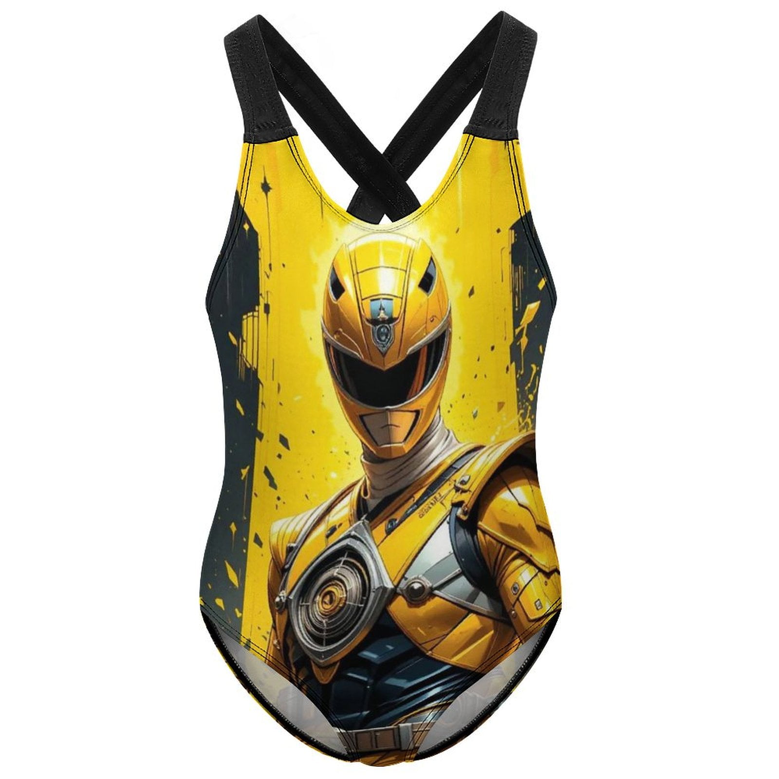 Power Rangers Girls One-piece Swimsuit Beach Pool Kids Swimwear Bathing ...