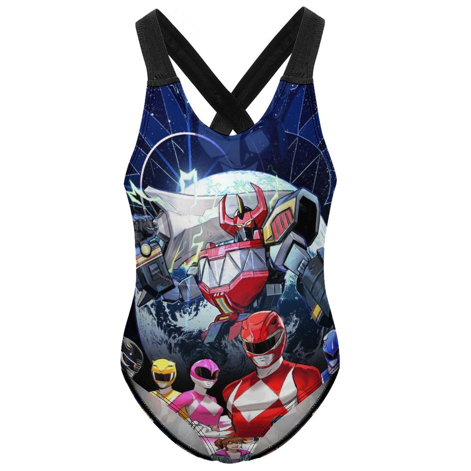 Power Rangers Girls One-piece Swimsuit Beach Pool Kids Swimwear Bathing ...
