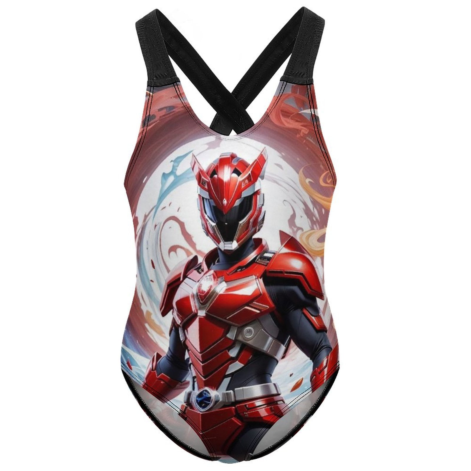 Power Rangers Girls One-piece Swimsuit Beach Pool Kids Swimwear Bathing ...