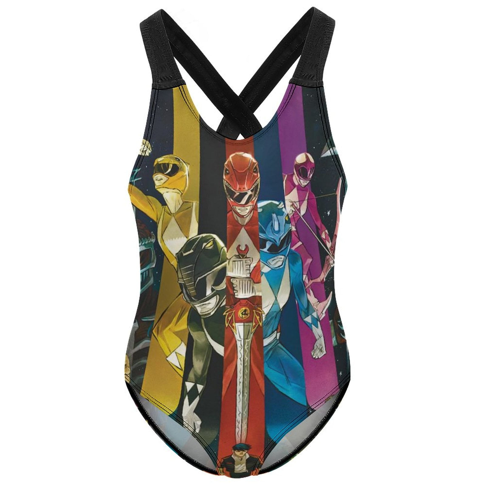 Power Rangers Girls One-piece Swimsuit Beach Pool Kids Swimwear Bathing ...