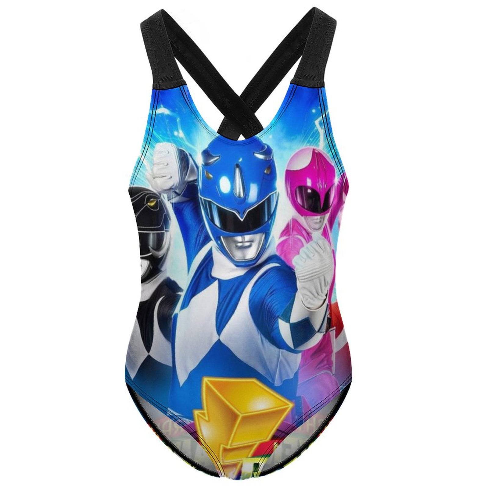 Power Rangers Girls One-piece Swimsuit Beach Pool Kids Swimwear Bathing ...