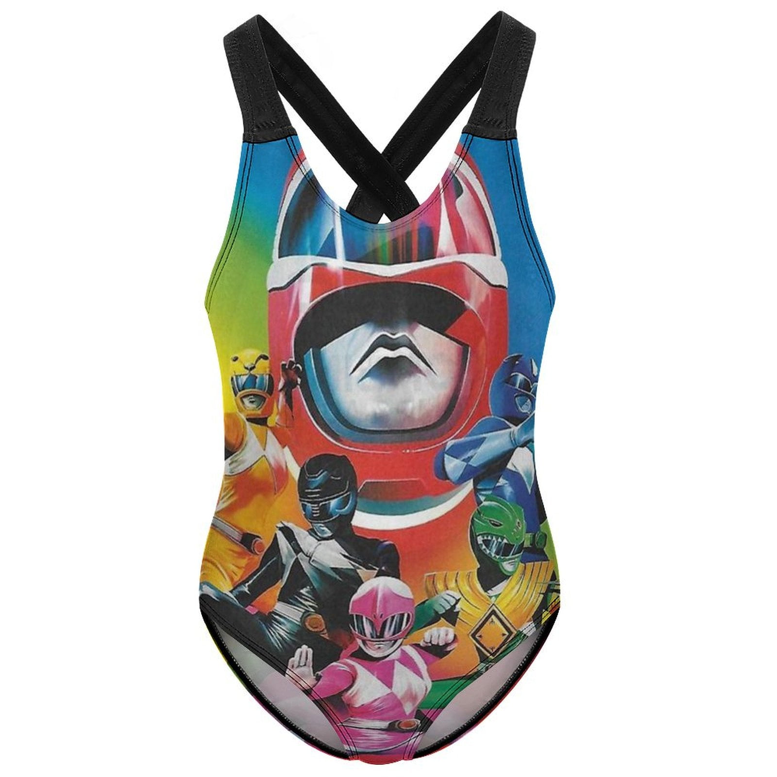 Power Rangers Girls One-piece Swimsuit Beach Pool Kids Swimwear Bathing ...