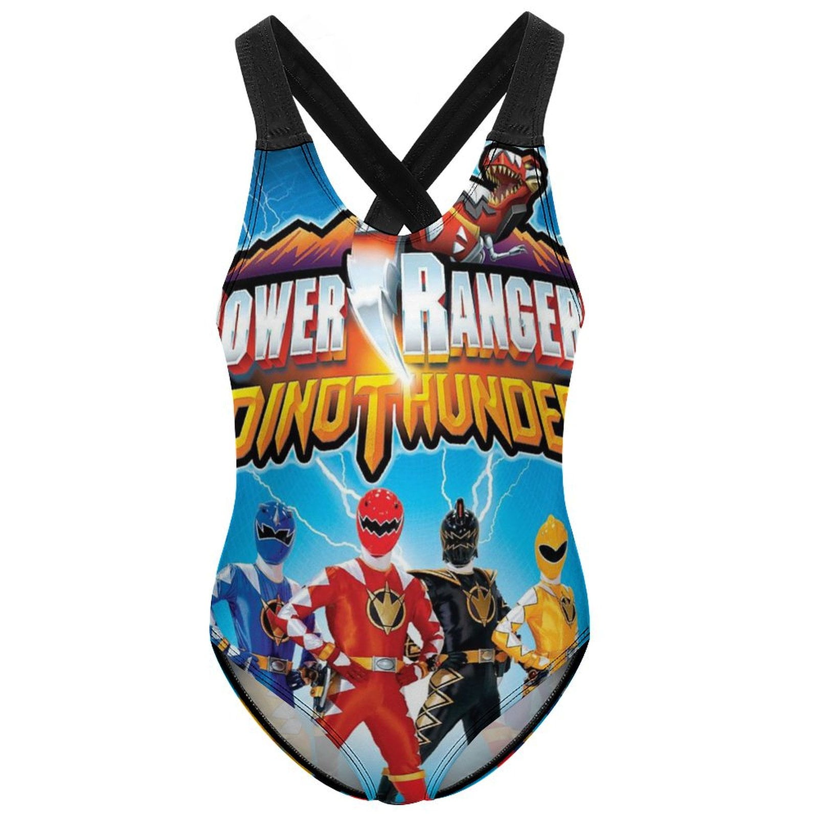 Power Rangers Girls One-piece Swimsuit Beach Pool Kids Swimwear Bathing ...