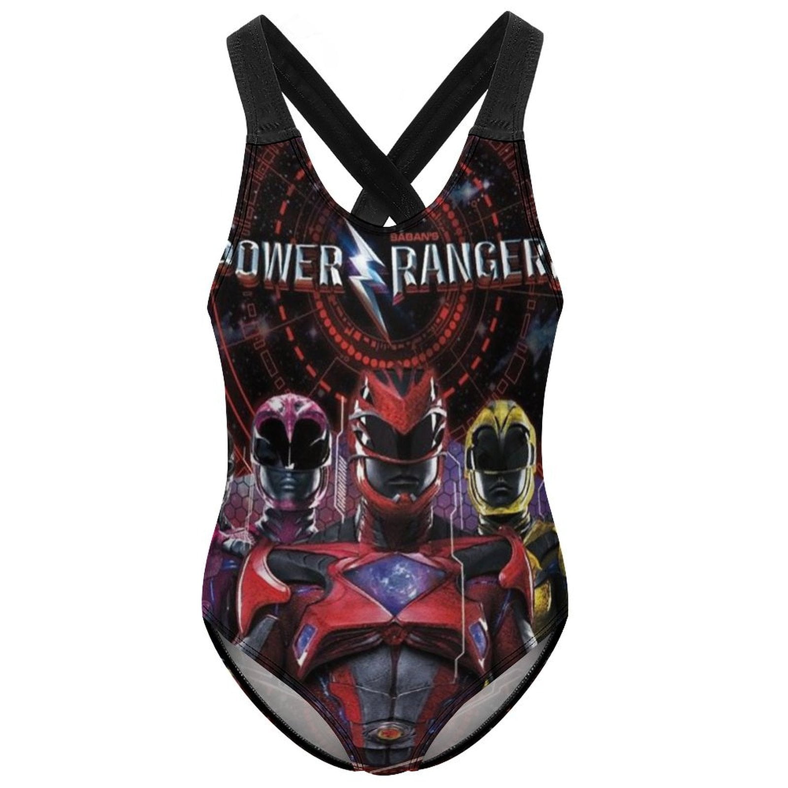 Power Rangers Girls One-piece Swimsuit Beach Pool Kids Swimwear Bathing ...