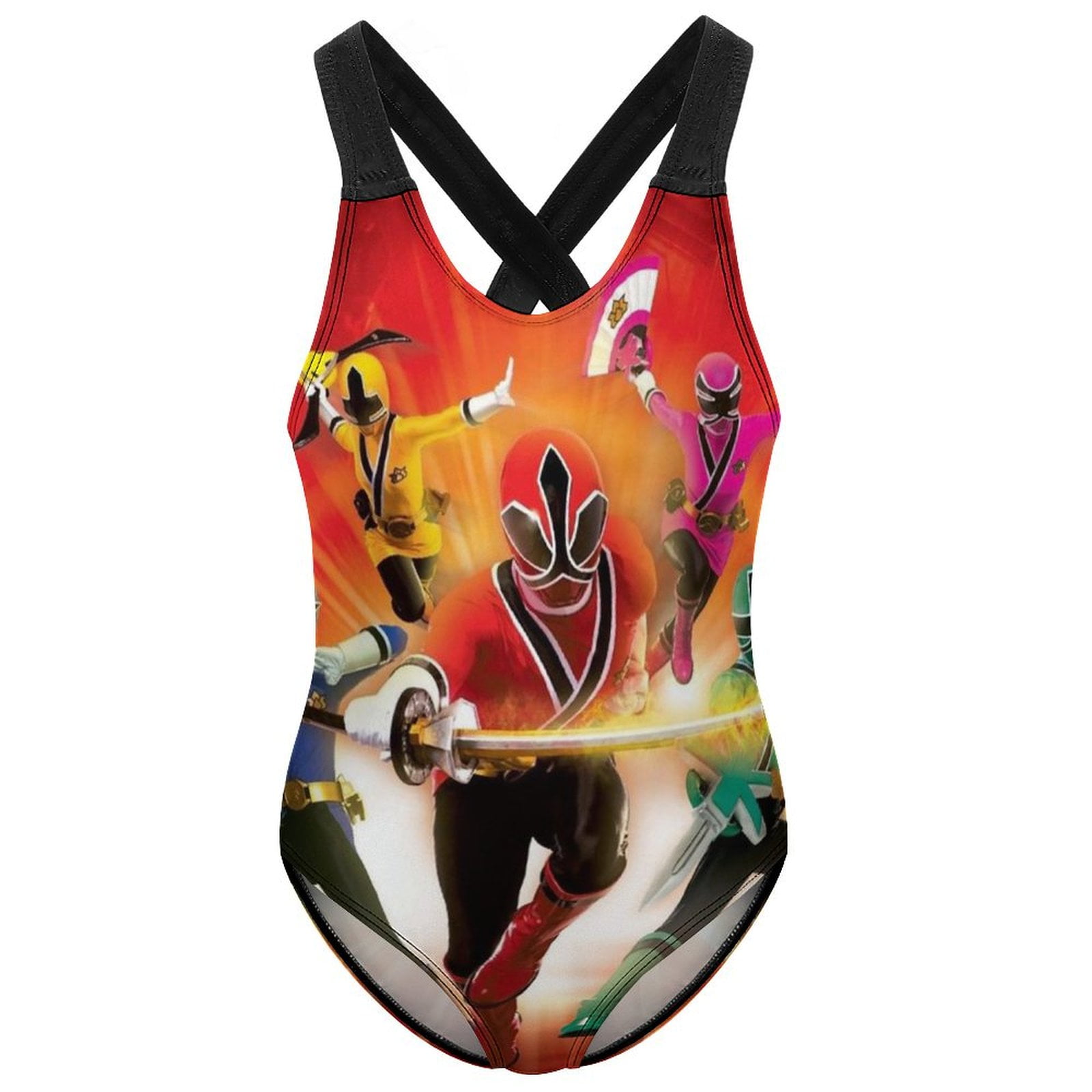 Power Rangers Girls One-piece Swimsuit Beach Pool Kids Swimwear Bathing ...