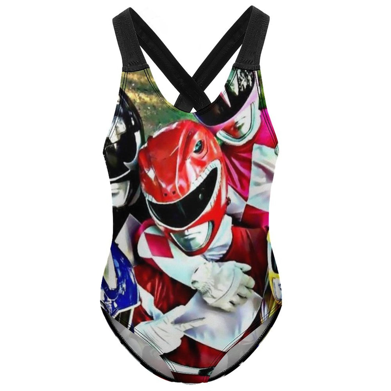 Power Rangers Girls One-piece Swimsuit Beach Pool Kids Swimwear Bathing ...