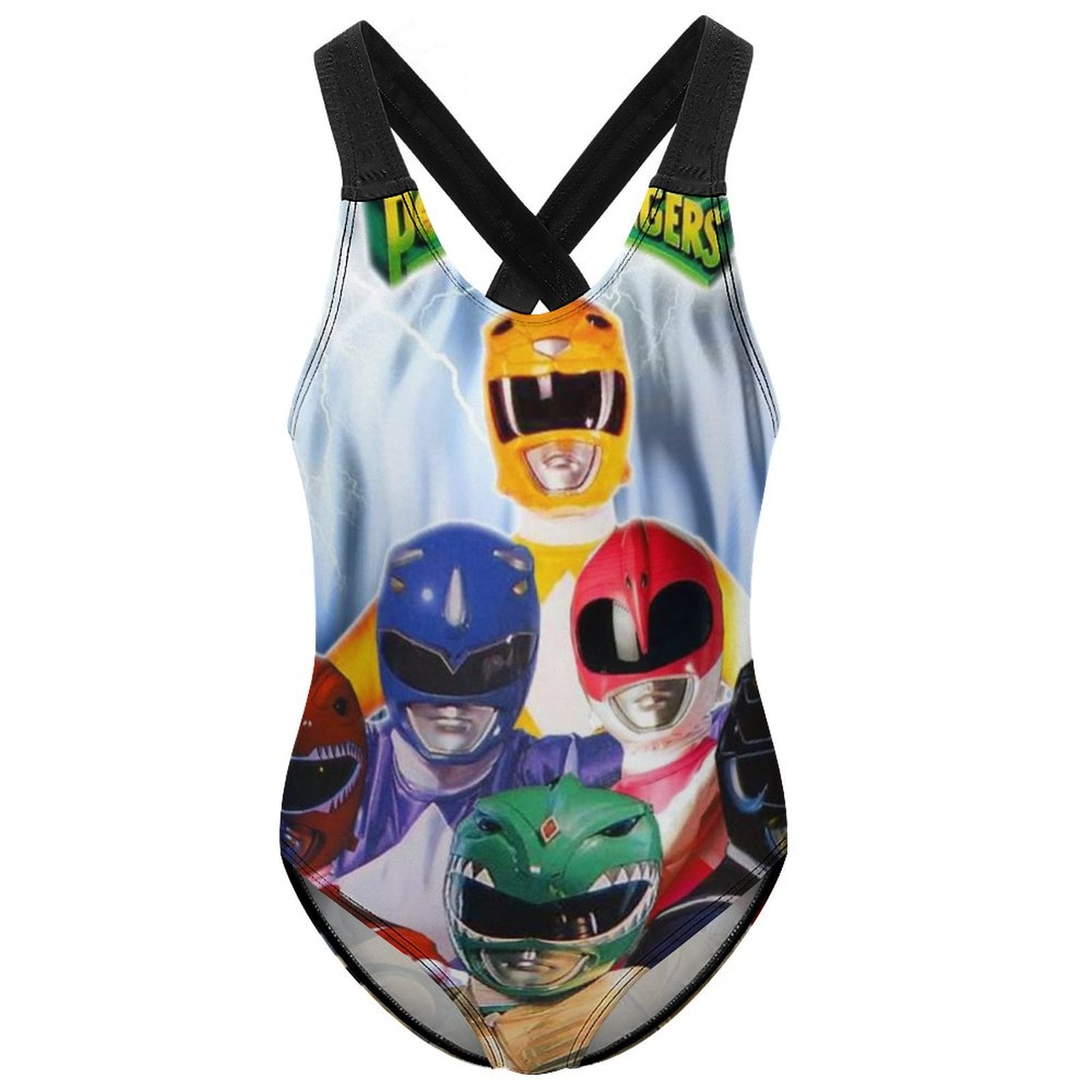 Power Rangers Girls One-piece Swimsuit Beach Pool Kids Swimwear Bathing ...