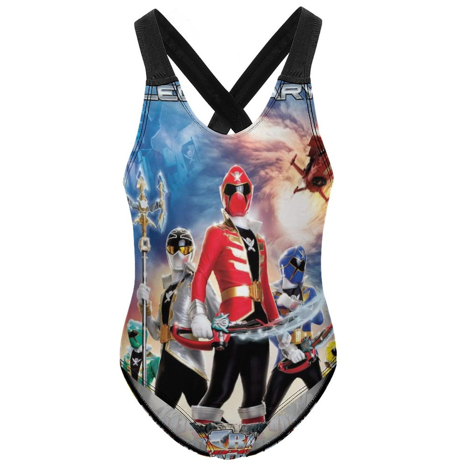 Power Rangers Girls One-piece Swimsuit Beach Pool Kids Swimwear Bathing ...