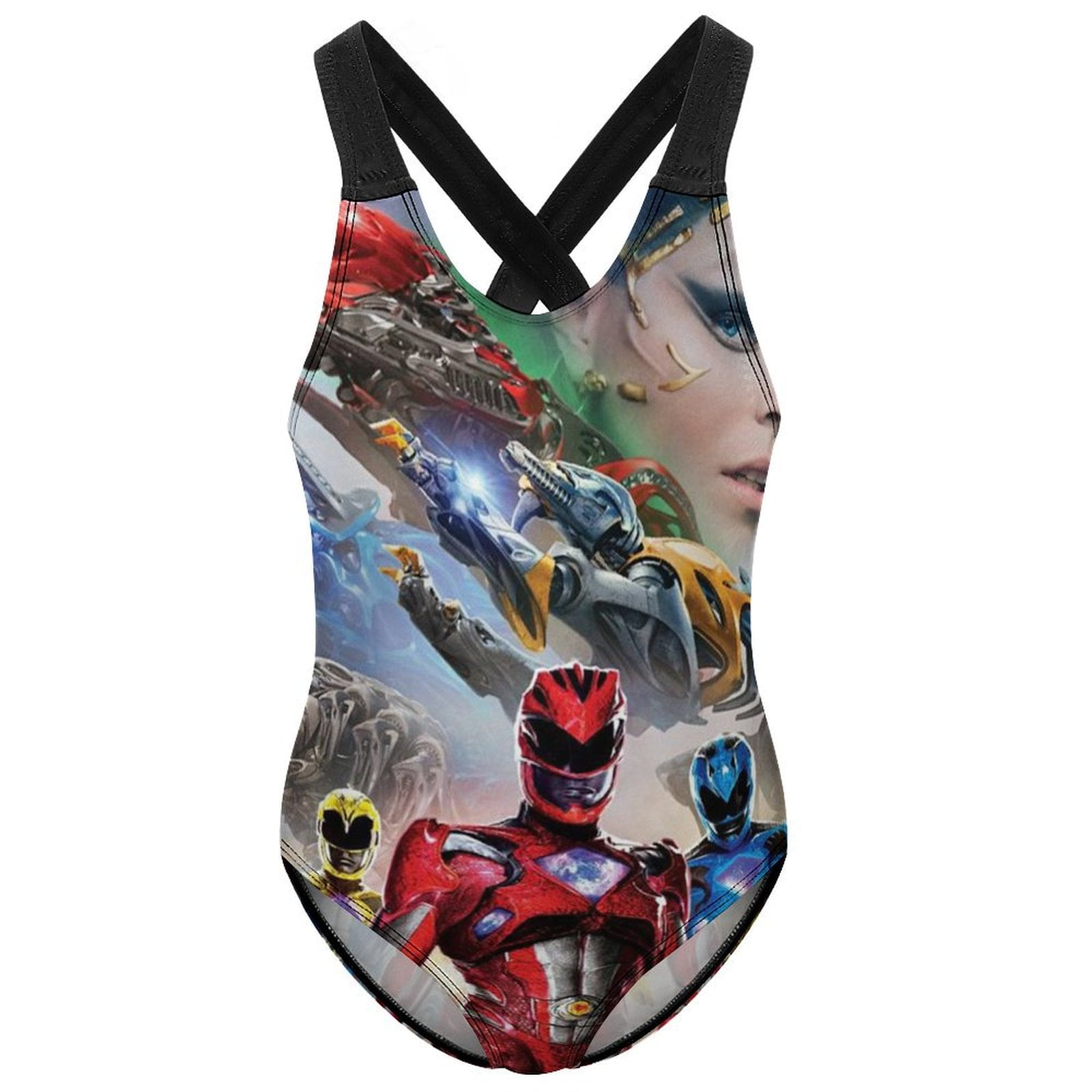 Power Rangers Girls One-piece Swimsuit Beach Pool Kids Swimwear Bathing ...