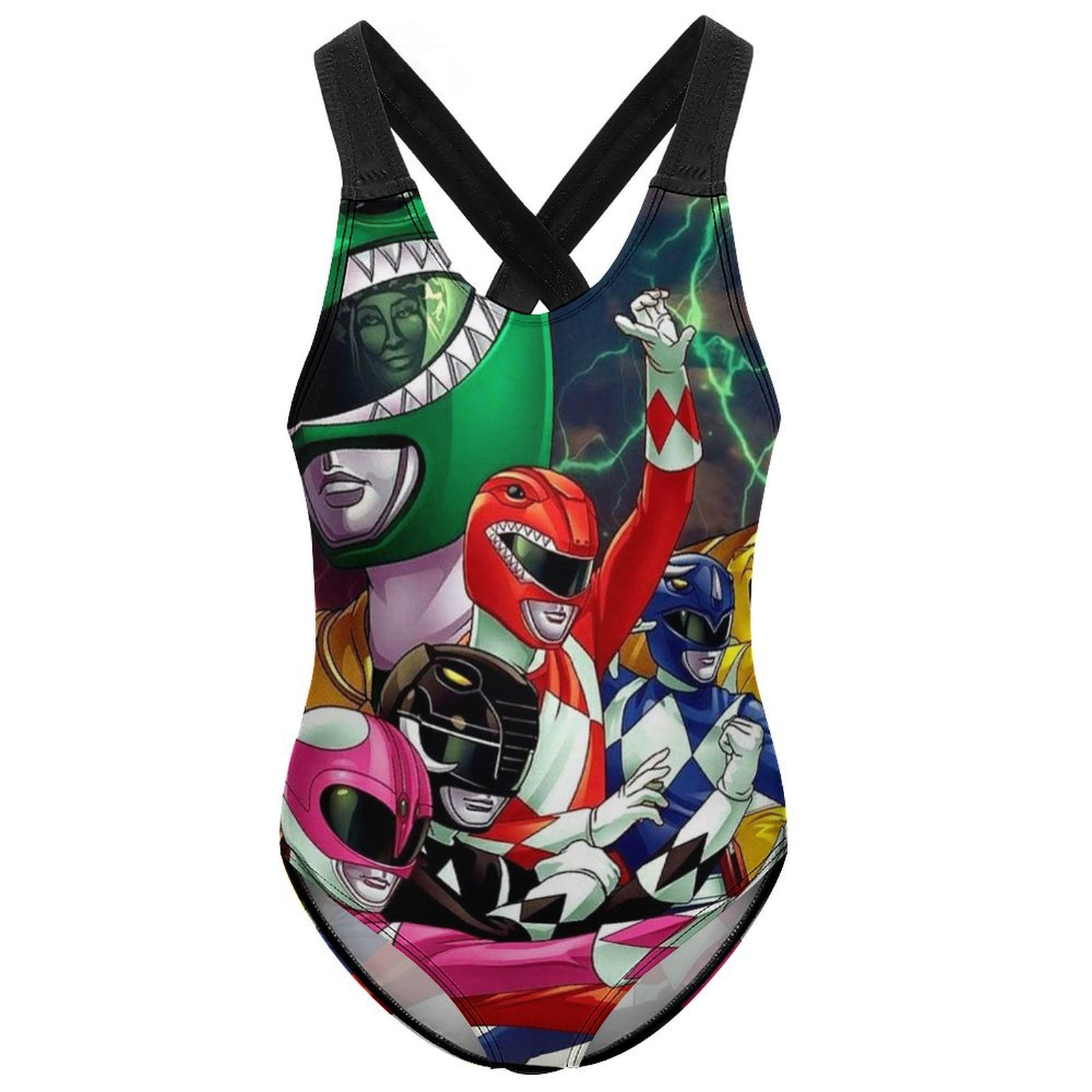 Power Rangers Girls One-piece Swimsuit Beach Pool Kids Swimwear Bathing ...