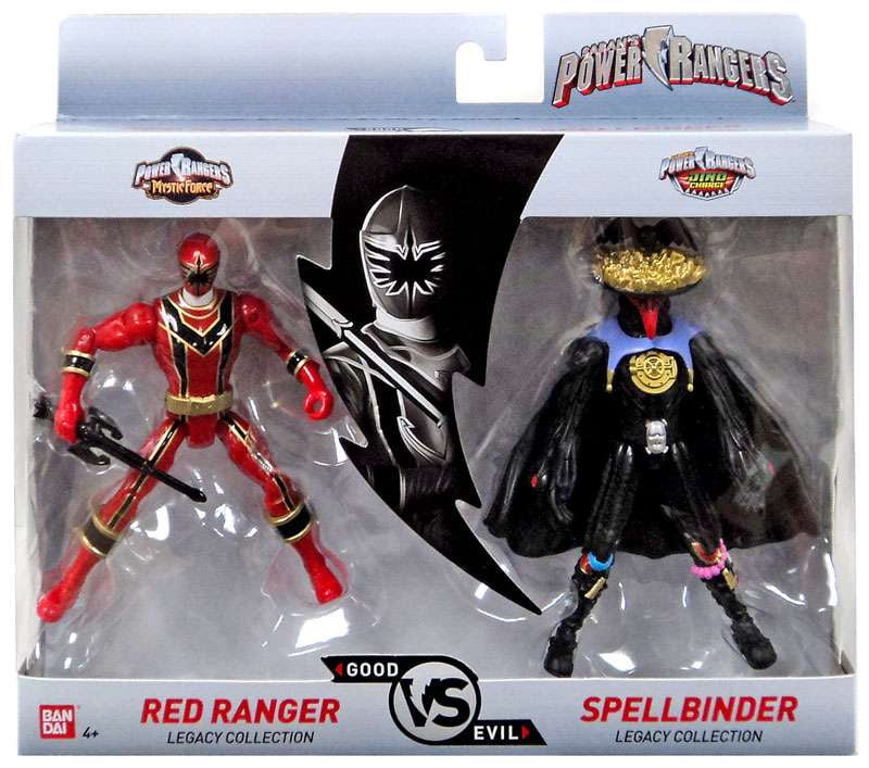 Power Rangers Good vs. Evil Red Ranger vs. Spellbinder Action Figure, 2 ...