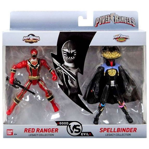 Power Rangers Good vs. Evil Red Ranger vs. Spellbinder Action Figure, 2 ...