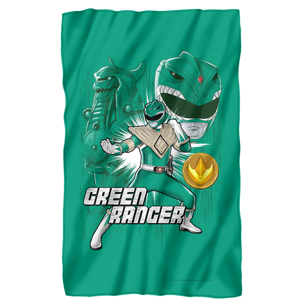Power Rangers Green Ranger Fleece Blanket 36' x 58' - Walmart.com