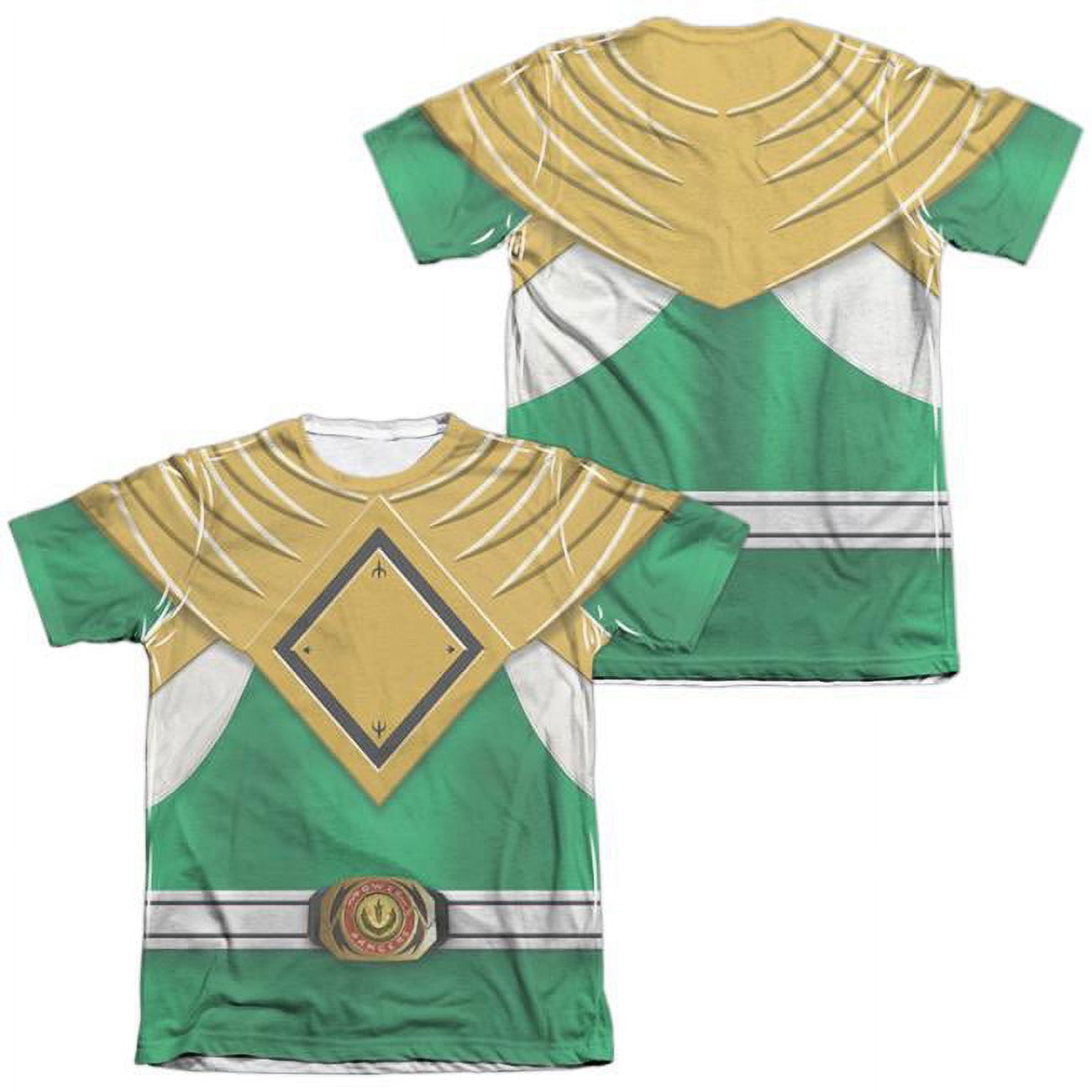 Power Rangers - Green Ranger (Front/Back Print) - Short Sleeve Shirt ...