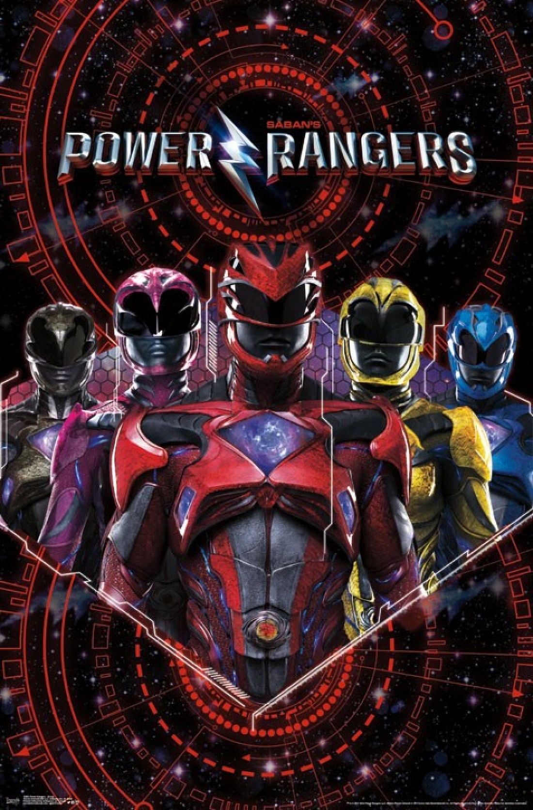 Power Rangers - Group Laminated Poster Print (22 x 34) - Walmart.com