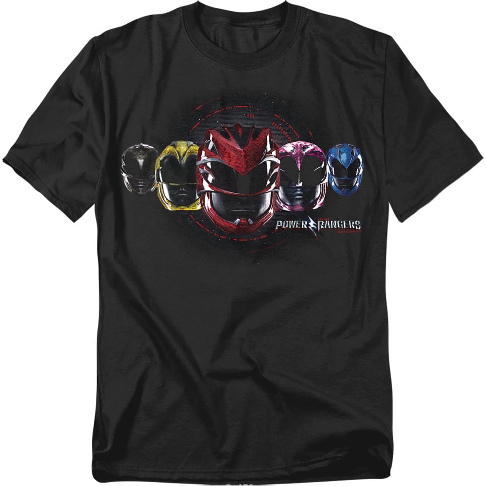 Power Rangers T-Shirt Head Group Unisex Graphic Tee For Men & Women ...