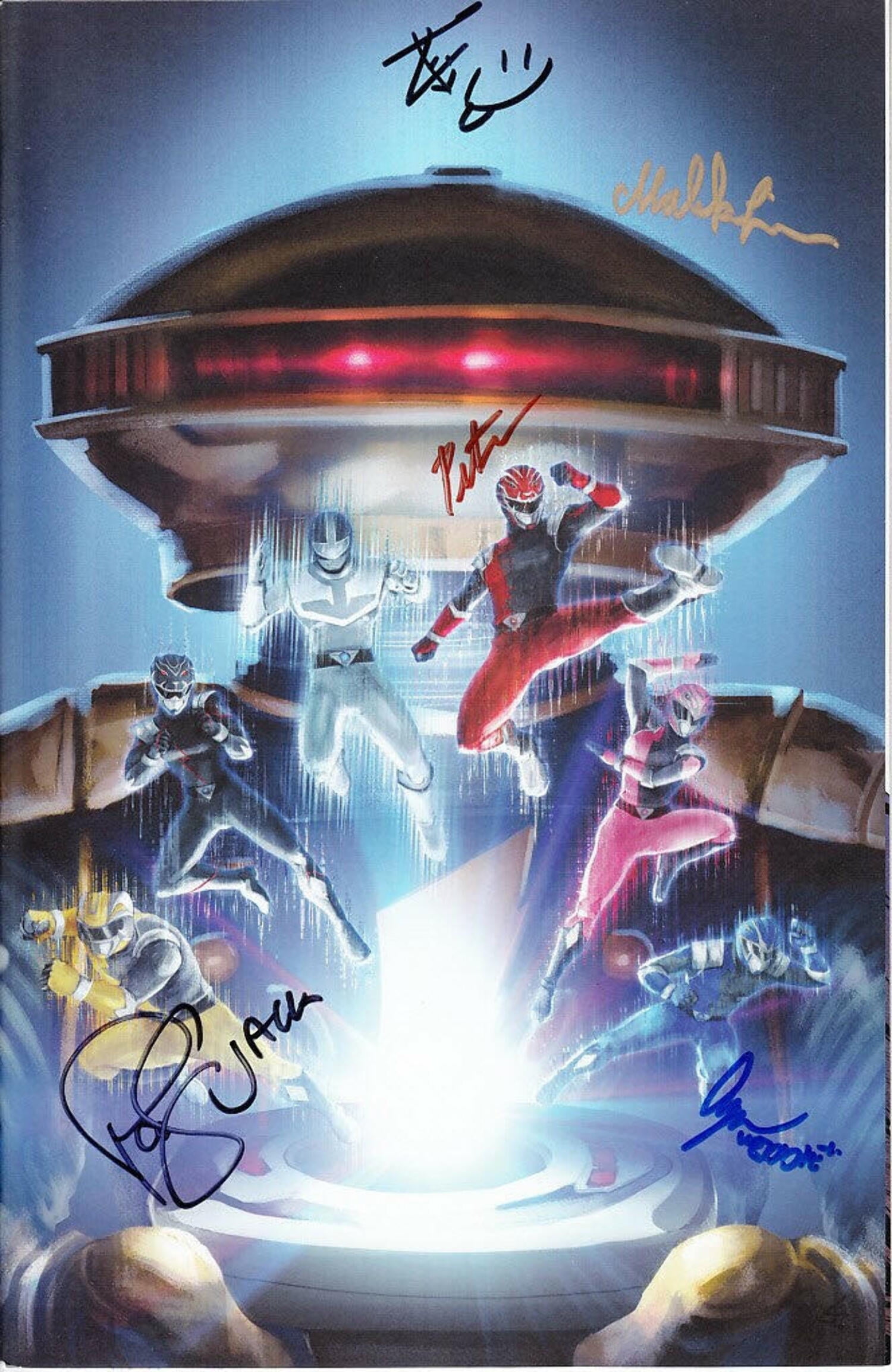 Power Rangers Hyperforce cast autographed 2018 Wondercon variant comic ...