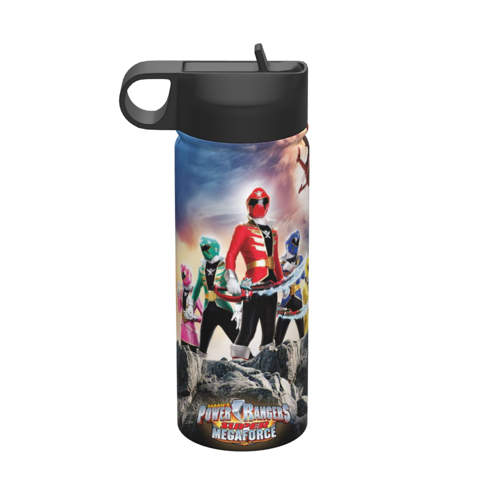 Power Rangers Insulated Water Bottle, 18OZ Stainless Steel Double ...