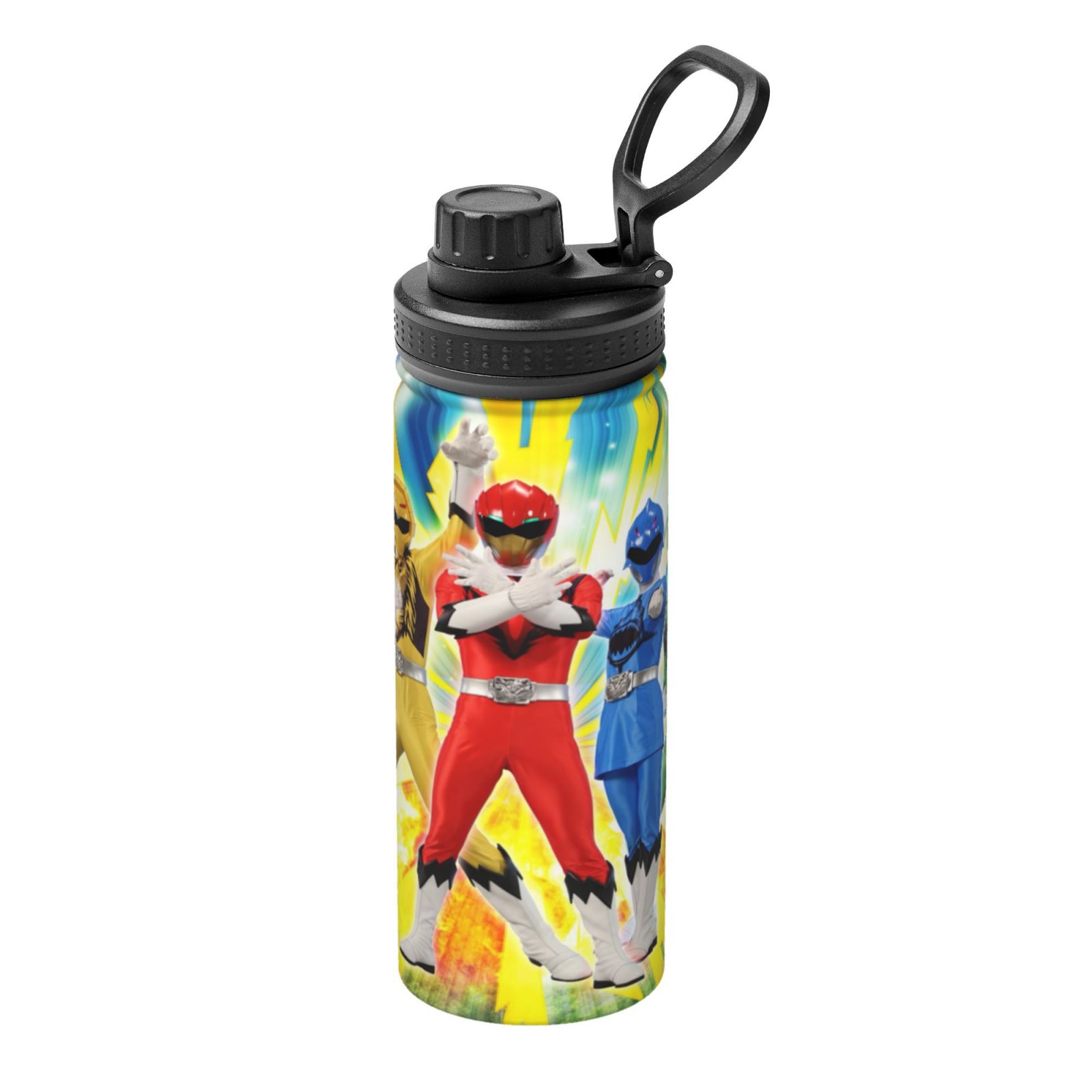 Power Rangers Insulated Water Bottle, 18OZ Stainless Steel Double ...