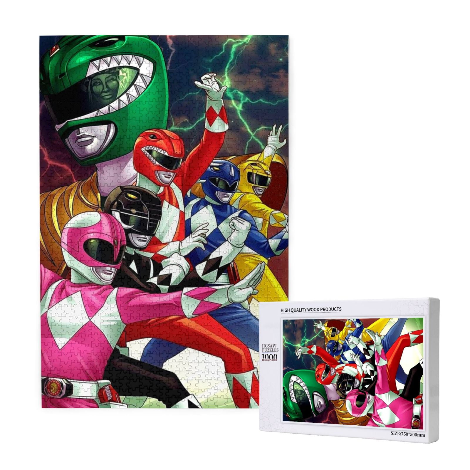 Power Rangers Jigsaw Puzzle 1000 Pieces Wooden Puzzle Home Decor ...