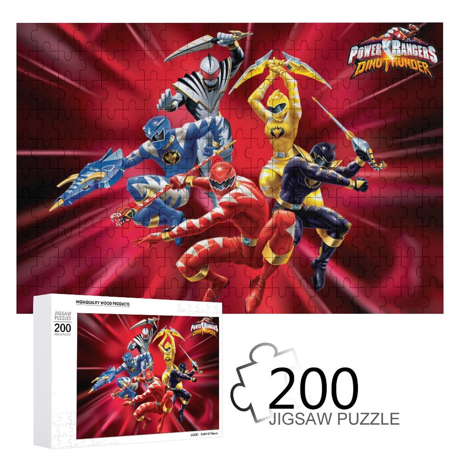 Power Rangers Jigsaw Puzzle For Adults & Kids - 200 PCS Puzzle For Boys ...