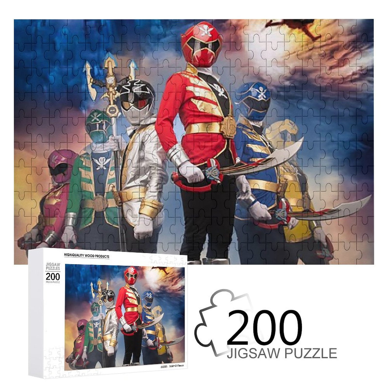 Power Rangers Jigsaw Puzzle For Adults & Kids - 200 PCS Puzzle For Boys ...