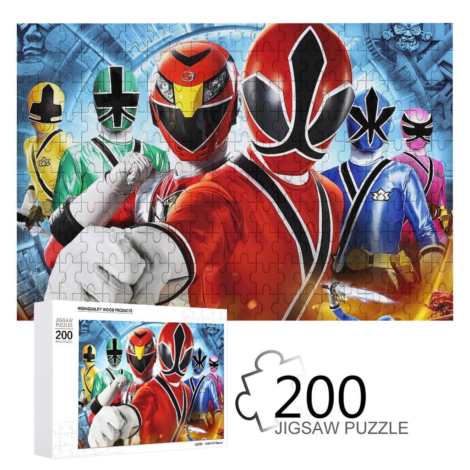 Power Rangers Jigsaw Puzzle For Adults & Kids - 200 PCS Puzzle For Boys ...