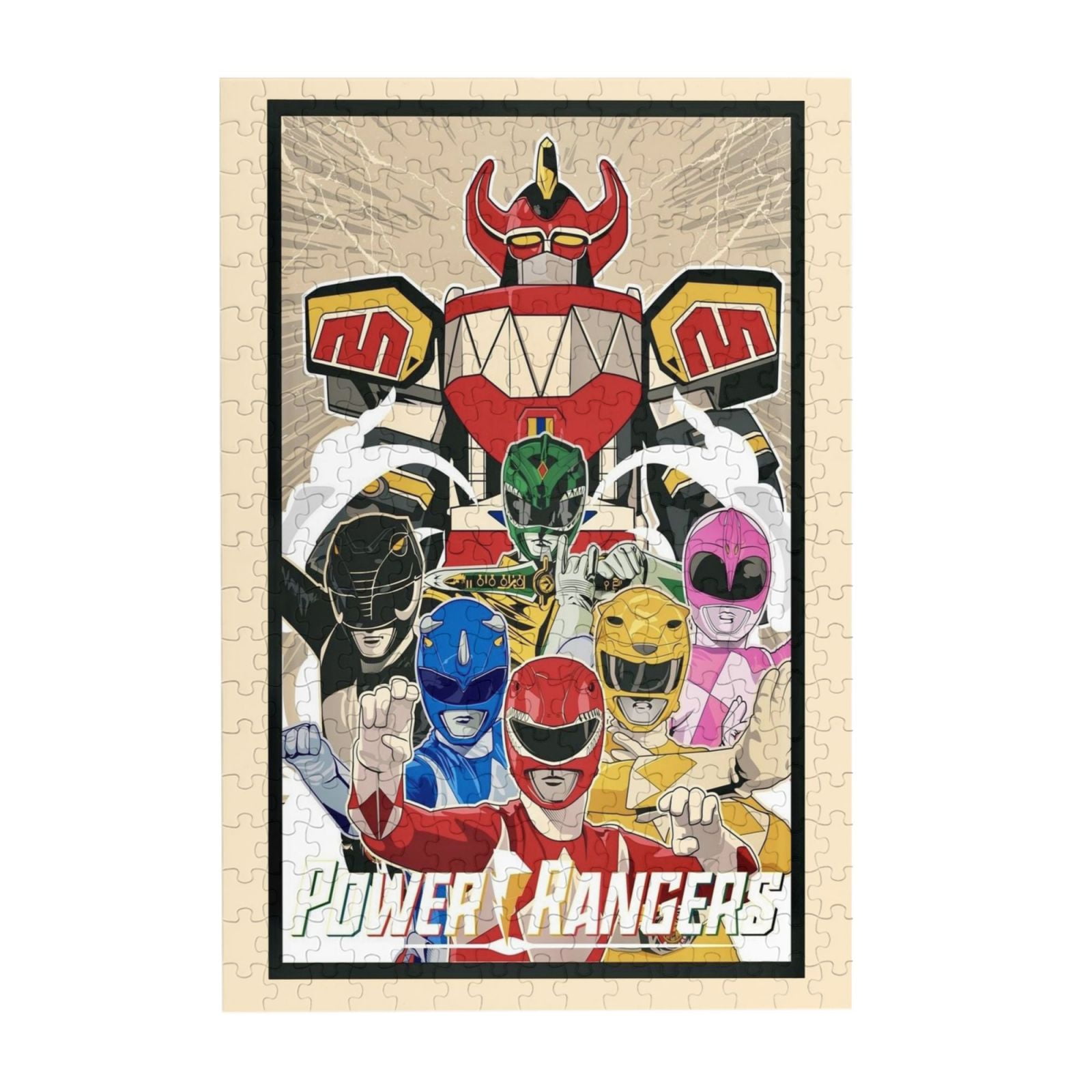Power Rangers Jigsaw Puzzles Anime Jigsaw Puzzle For Adults, Cartoon ...