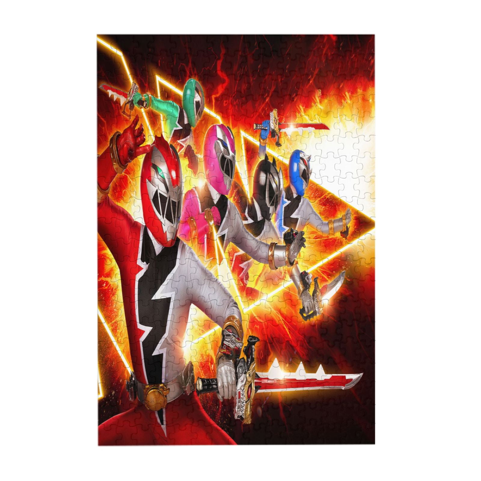 Power Rangers Jigsaw Puzzles Anime Jigsaw Puzzle For Adults, Cartoon ...