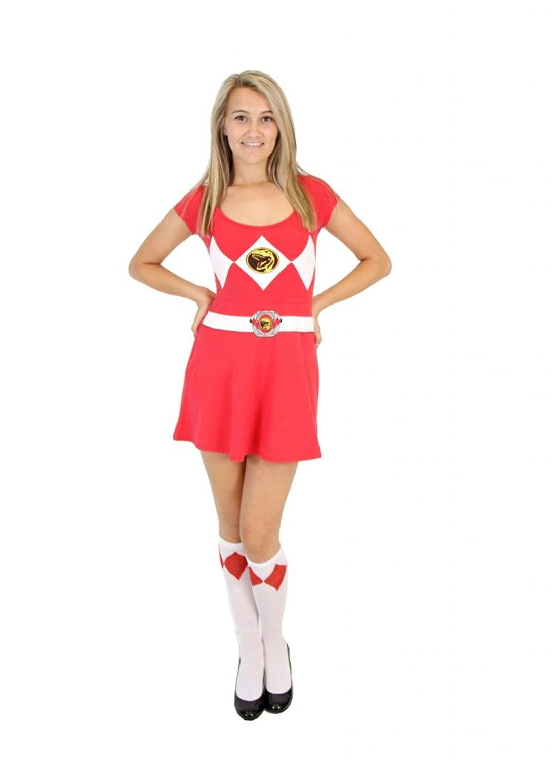 Power Rangers Juniors Ranger Costume Skater Dress - Walmart.com