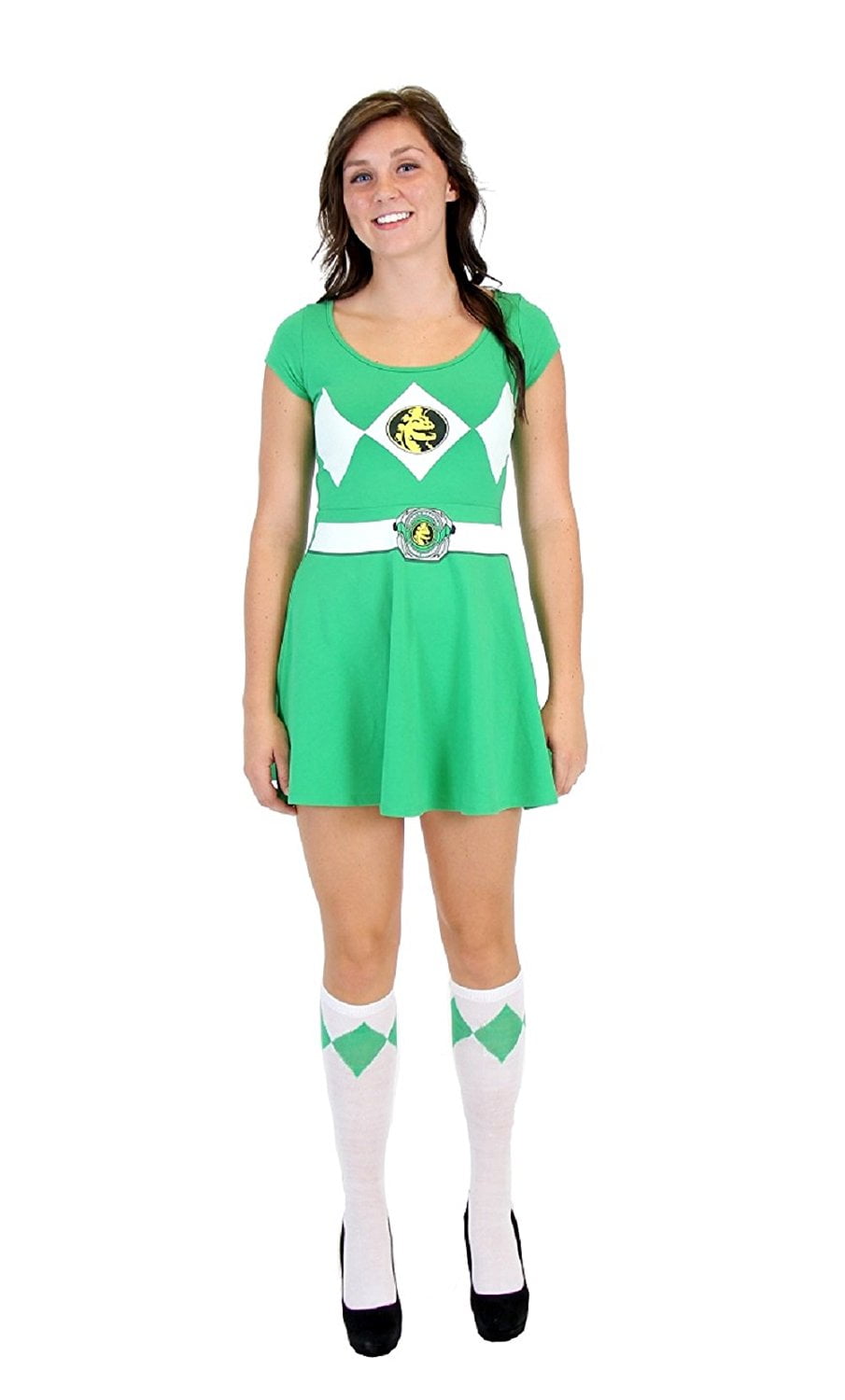 Power Rangers Juniors Ranger Costume Skater Dress - Walmart.com