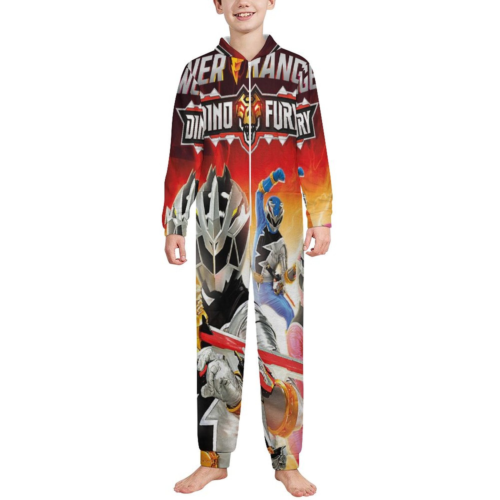 Power Rangers Kids Hooded Union Suit Pajama Onesie Blanket Sleeper for ...