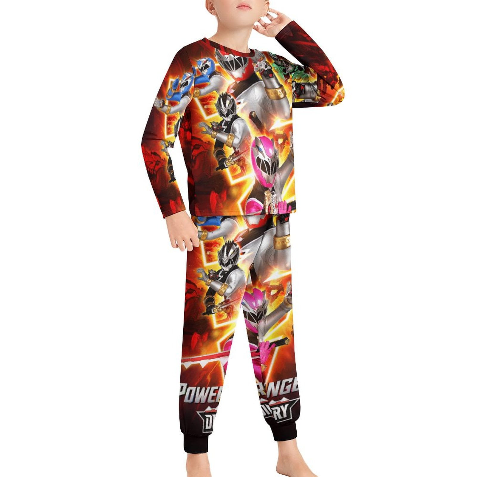 Power Rangers Kids Pajamas 2 Piece Pjs Set Little Big Boys Girls ...