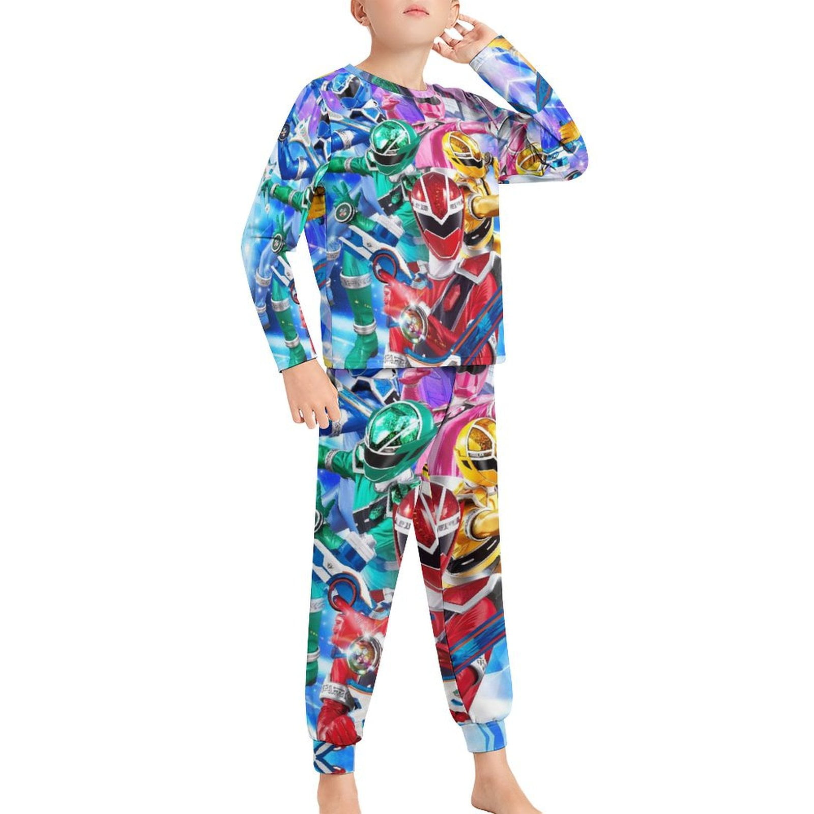 Power Rangers Kids Pajamas 2 Piece Pjs Set Little Big Boys Girls ...