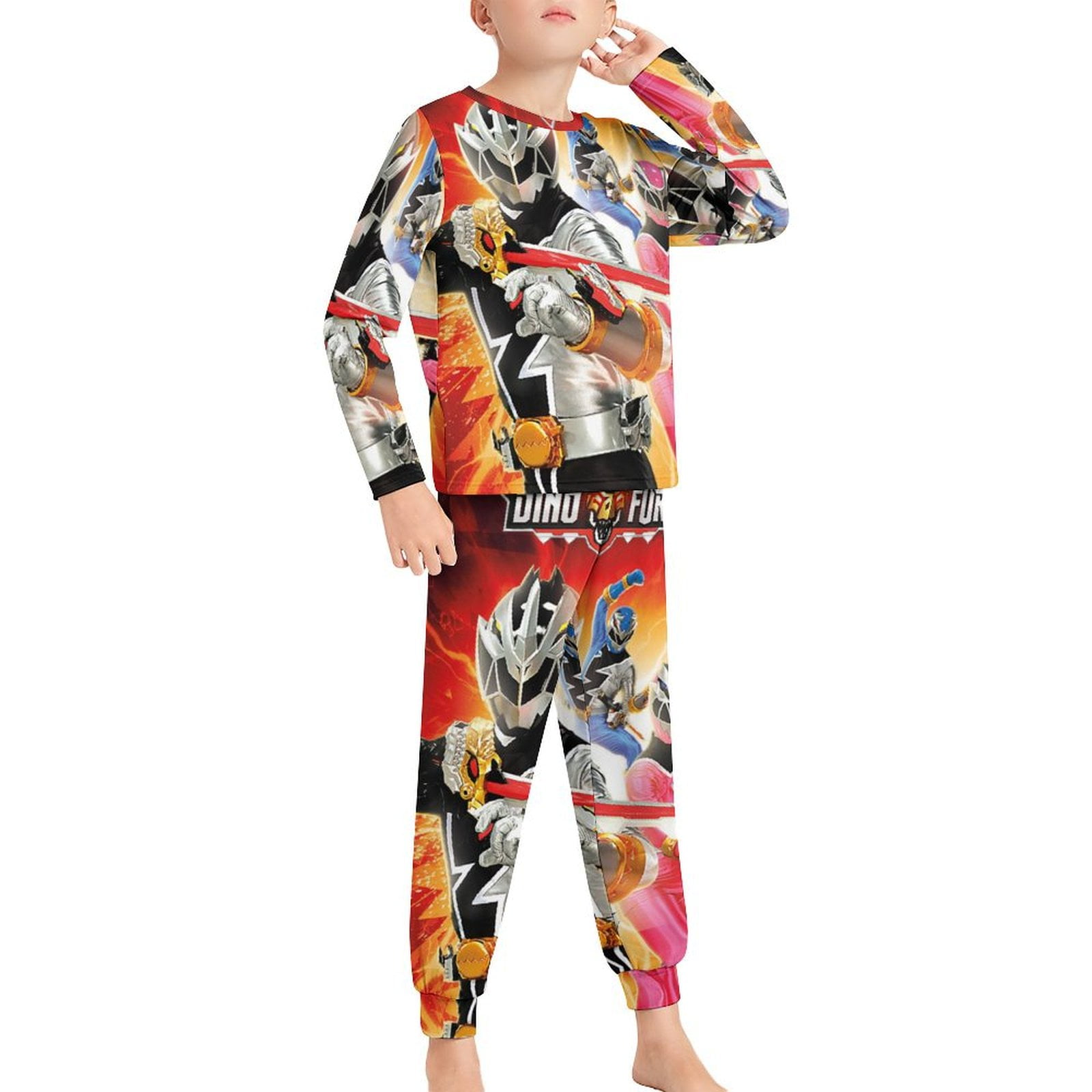 Power Rangers Kids Pajamas 2 Piece Pjs Set Little Big Boys Girls ...