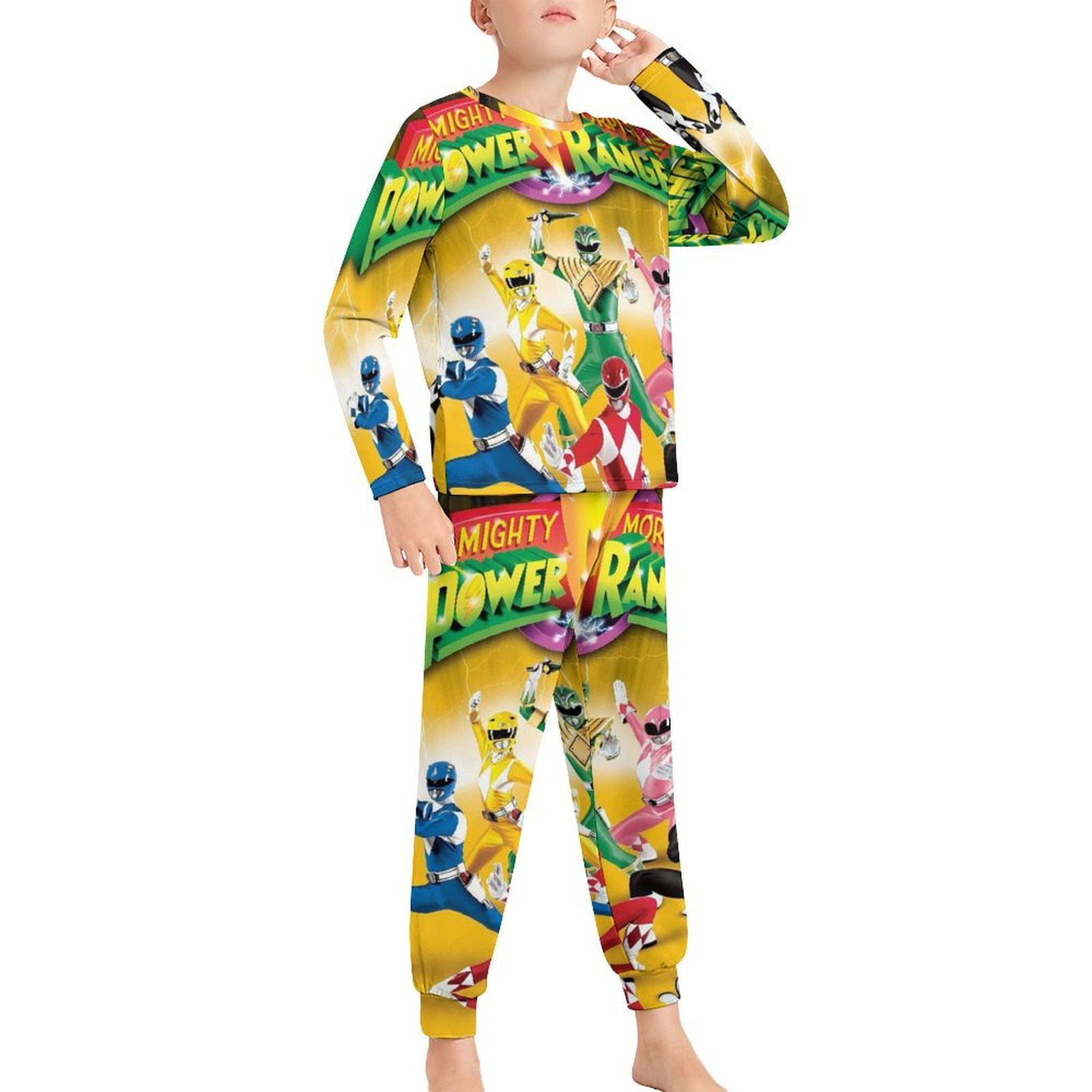 Power Rangers Kids Pajamas 2 Piece Pjs Set Little Big Boys Girls Sleepwear - Walmart.com