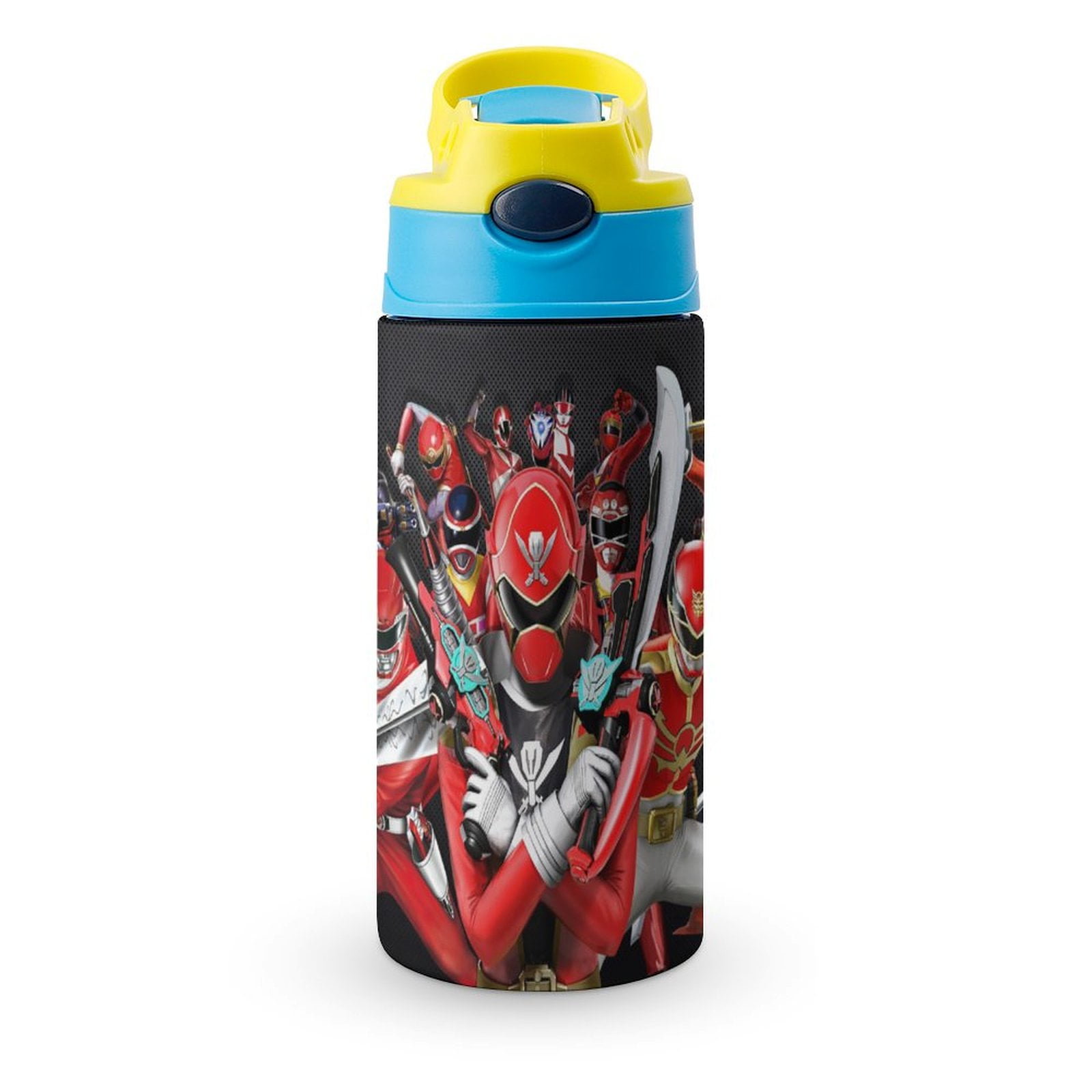Power Rangers Kids Water Bottle with Straw - Stainless Steel Vacuum ...