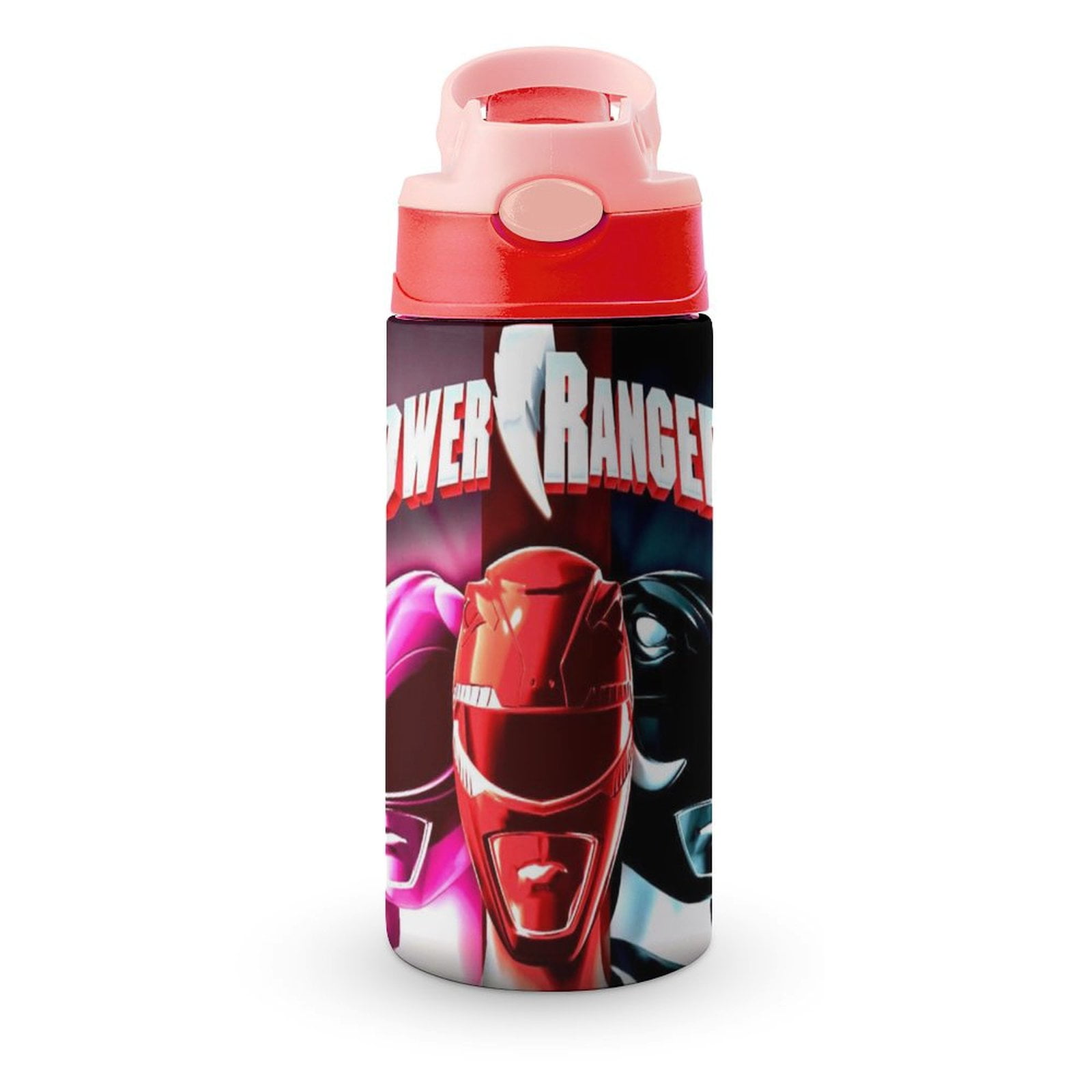 Power Rangers Kids Water Bottle with Straw - Stainless Steel Vacuum ...
