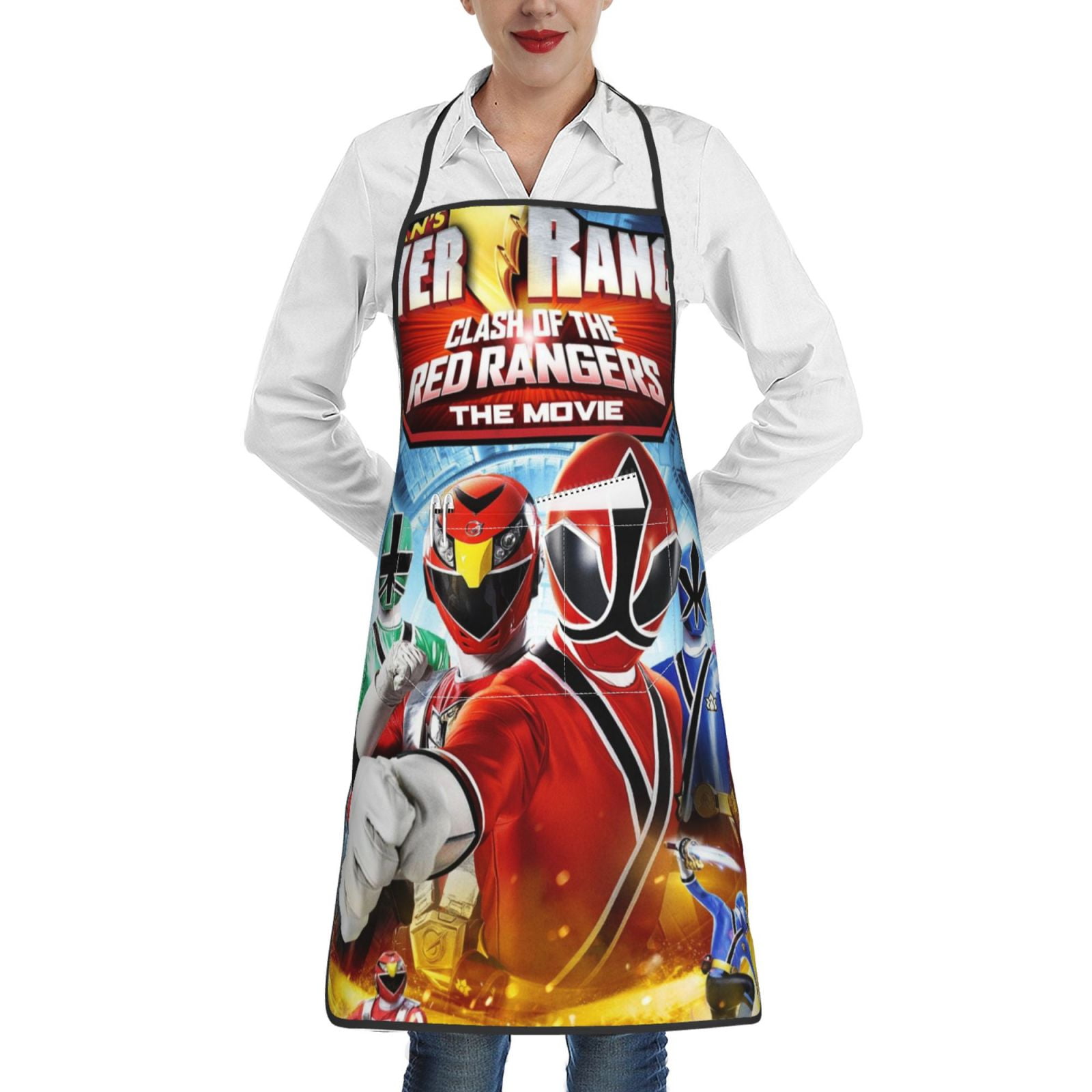 Power Rangers Kitchen Cooking Aprons Adjustable Waterproof Apron Bib ...