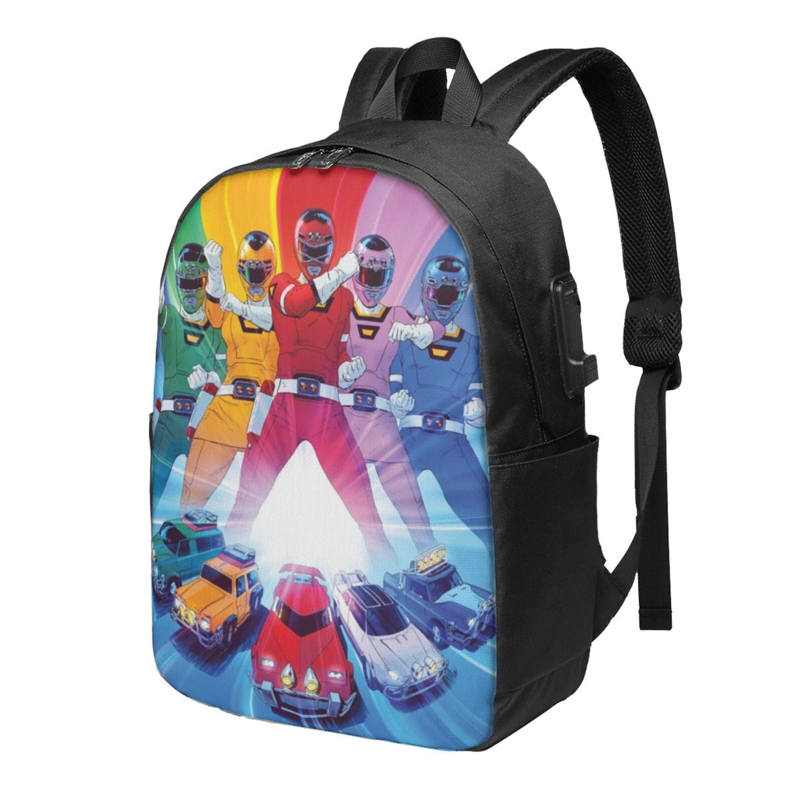 Power Rangers Laptop Backpack With Usb Charging Port 17 Inch Daypack ...