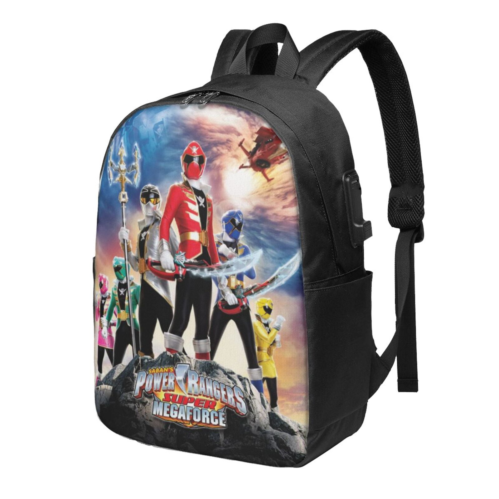 Power Rangers Laptop Backpack With Usb Charging Port 17 Inch Daypack ...