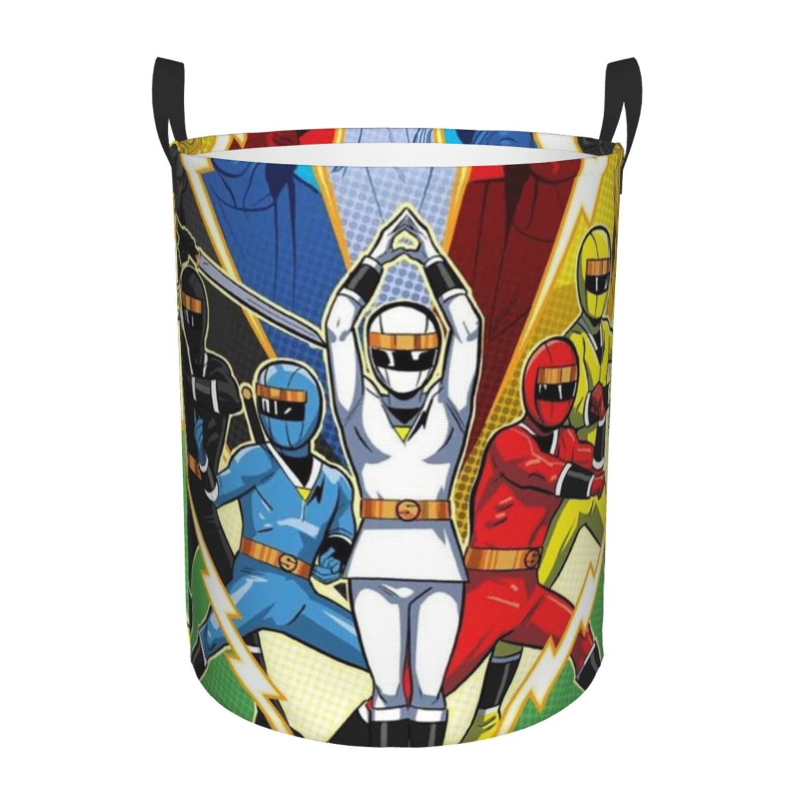Power Rangers Laundry Basket Circular Laundry Hamper Dirty Clothes ...