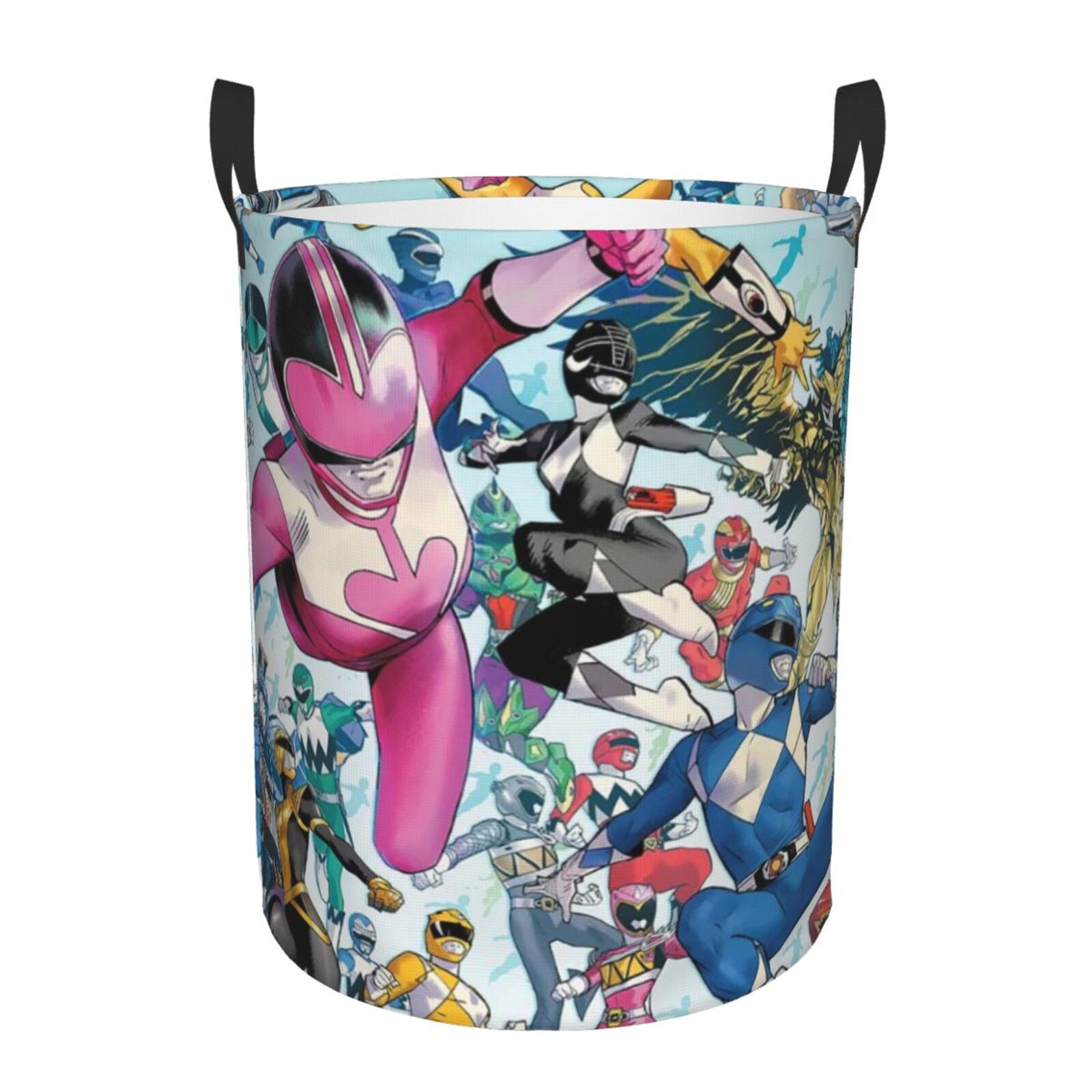 Power Rangers Laundry Basket Circular Laundry Hamper Dirty Clothes ...