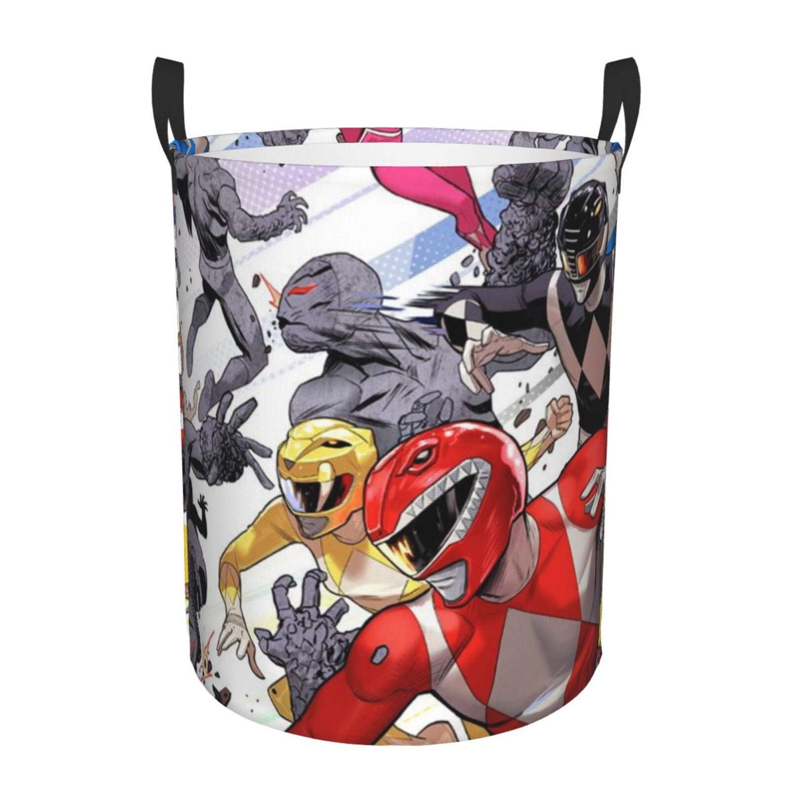 Power Rangers Laundry Basket Circular Laundry Hamper Dirty Clothes ...