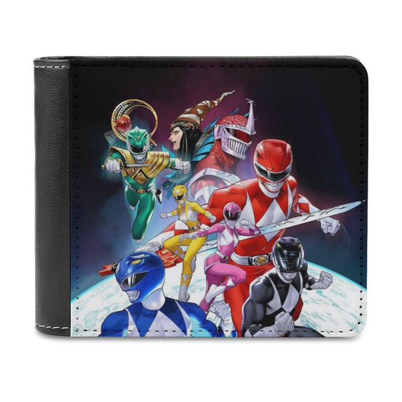 Power Rangers Leather Wallet Slim Card Wallet Bifold Fashion Card ...