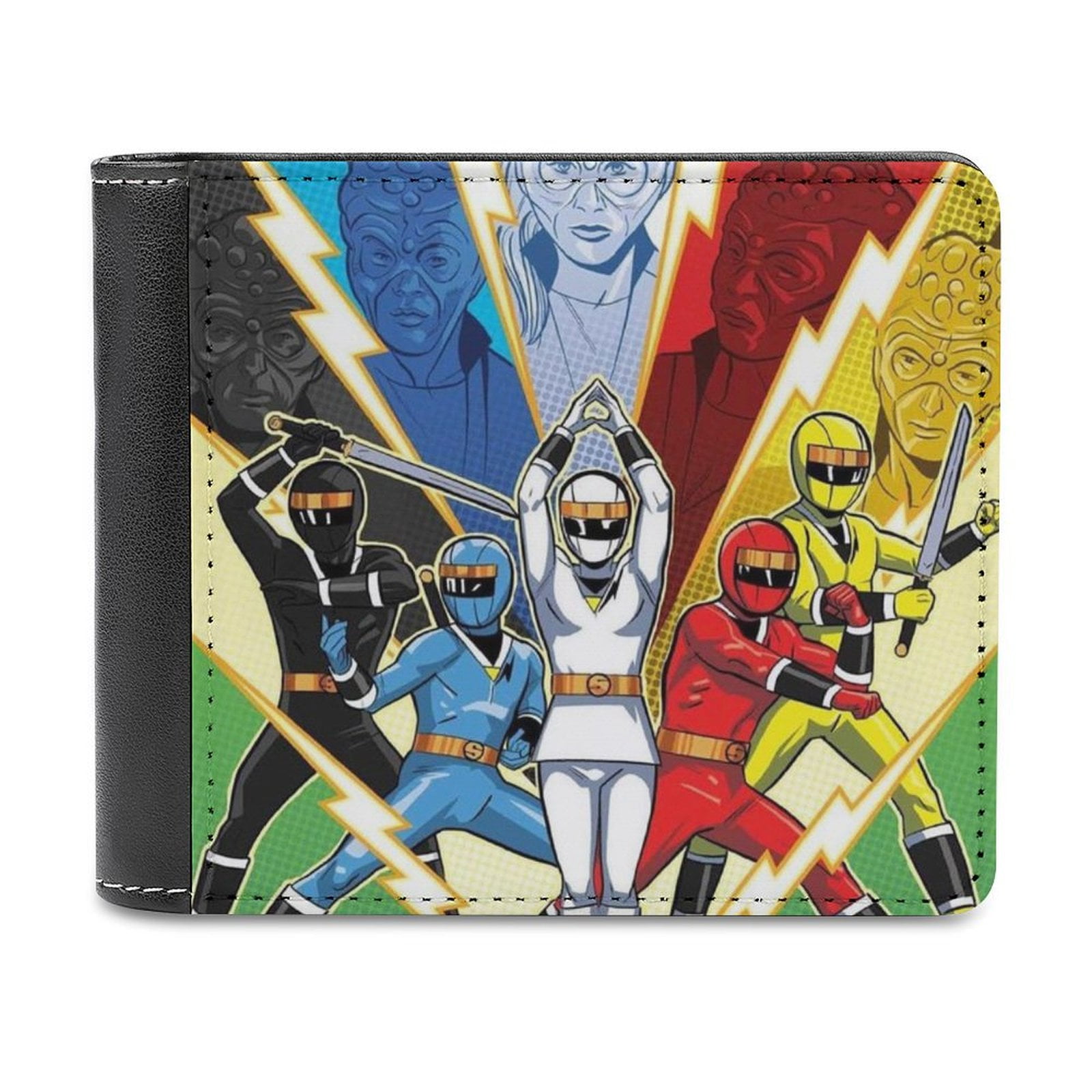 Power Rangers Leather Wallet Slim Card Wallet Bifold Fashion Card ...